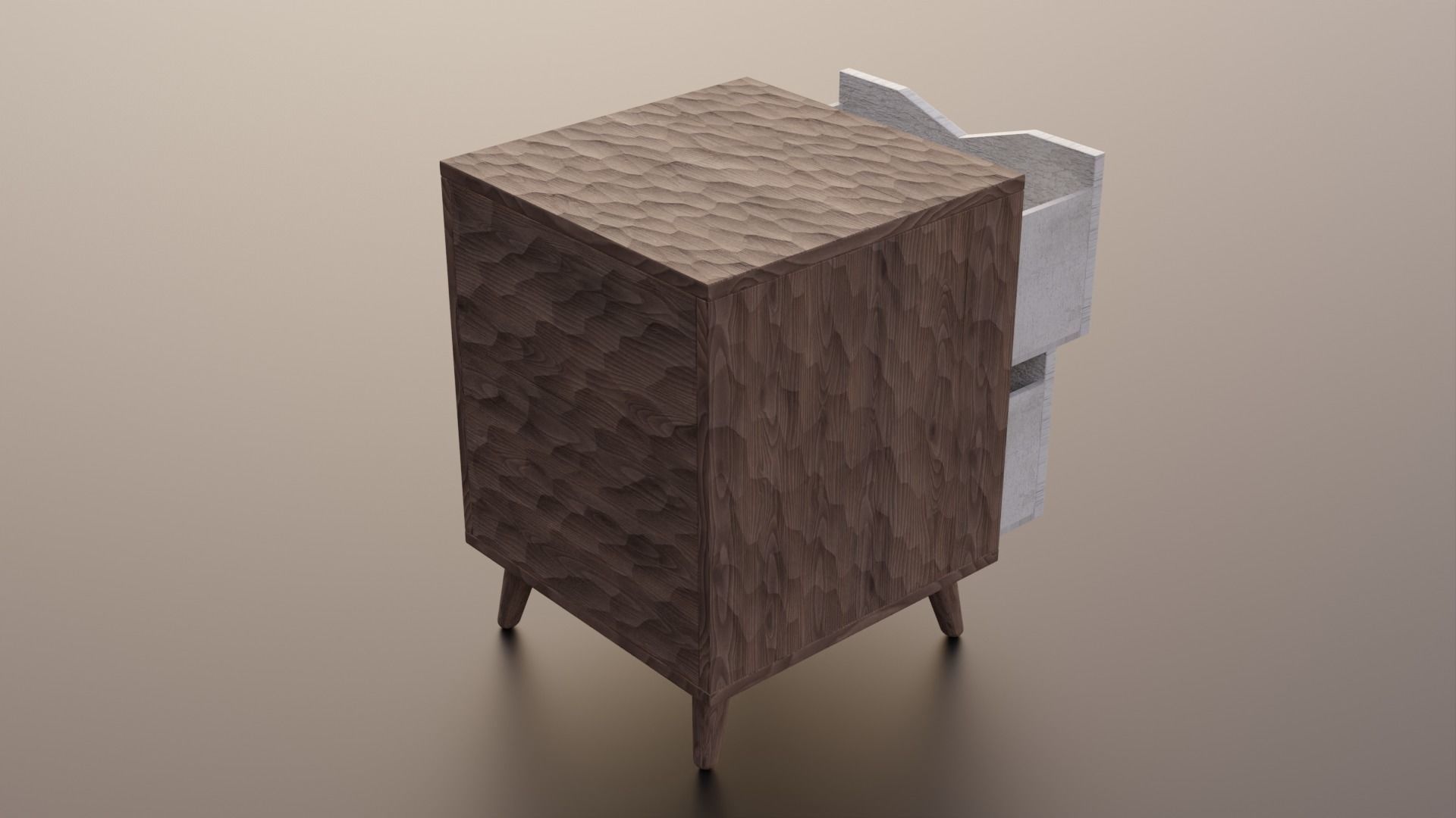 Bedside Drawer modern design free 3D model | CGTrader
