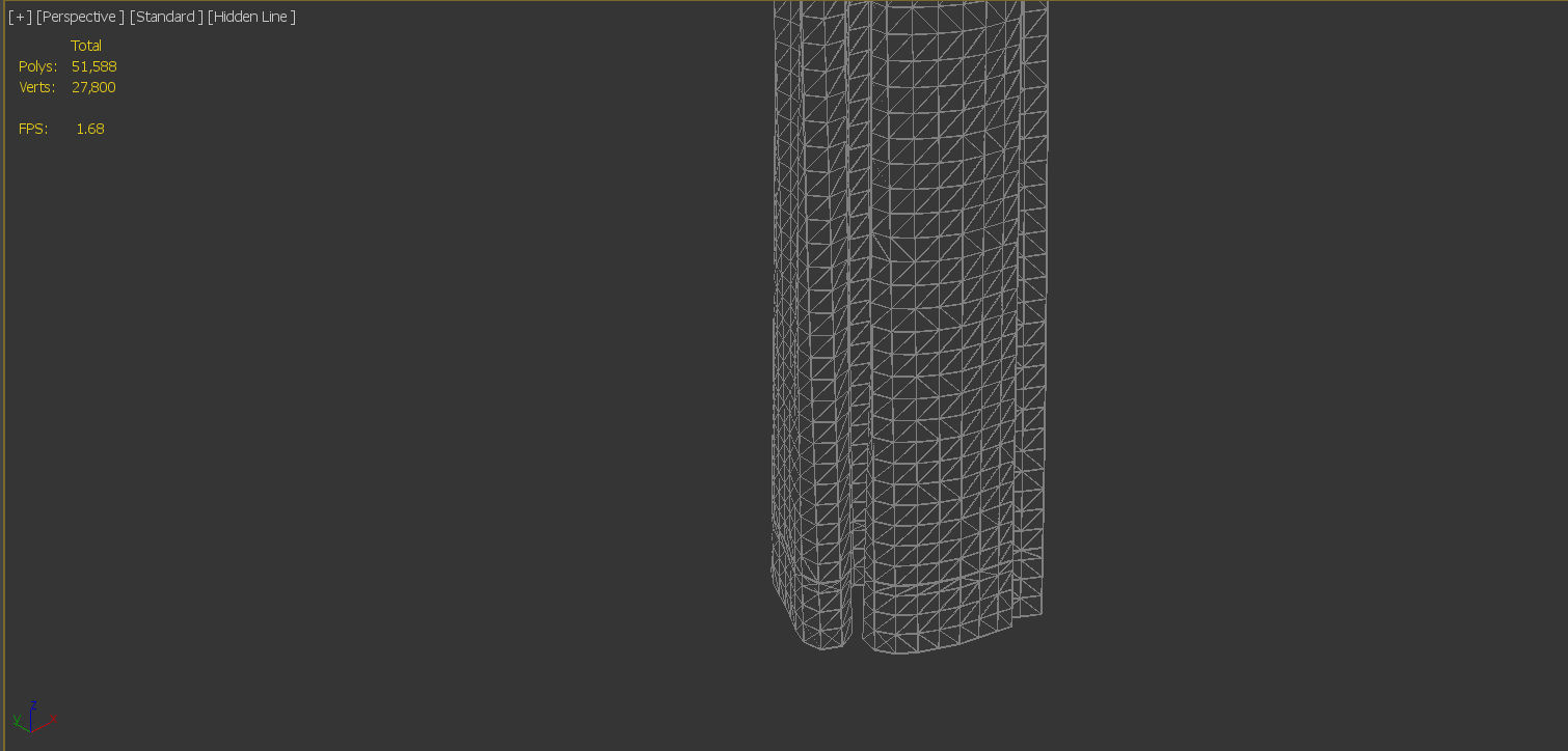 Animated piled Curtain - Slow Wind effect 3D model animated | CGTrader