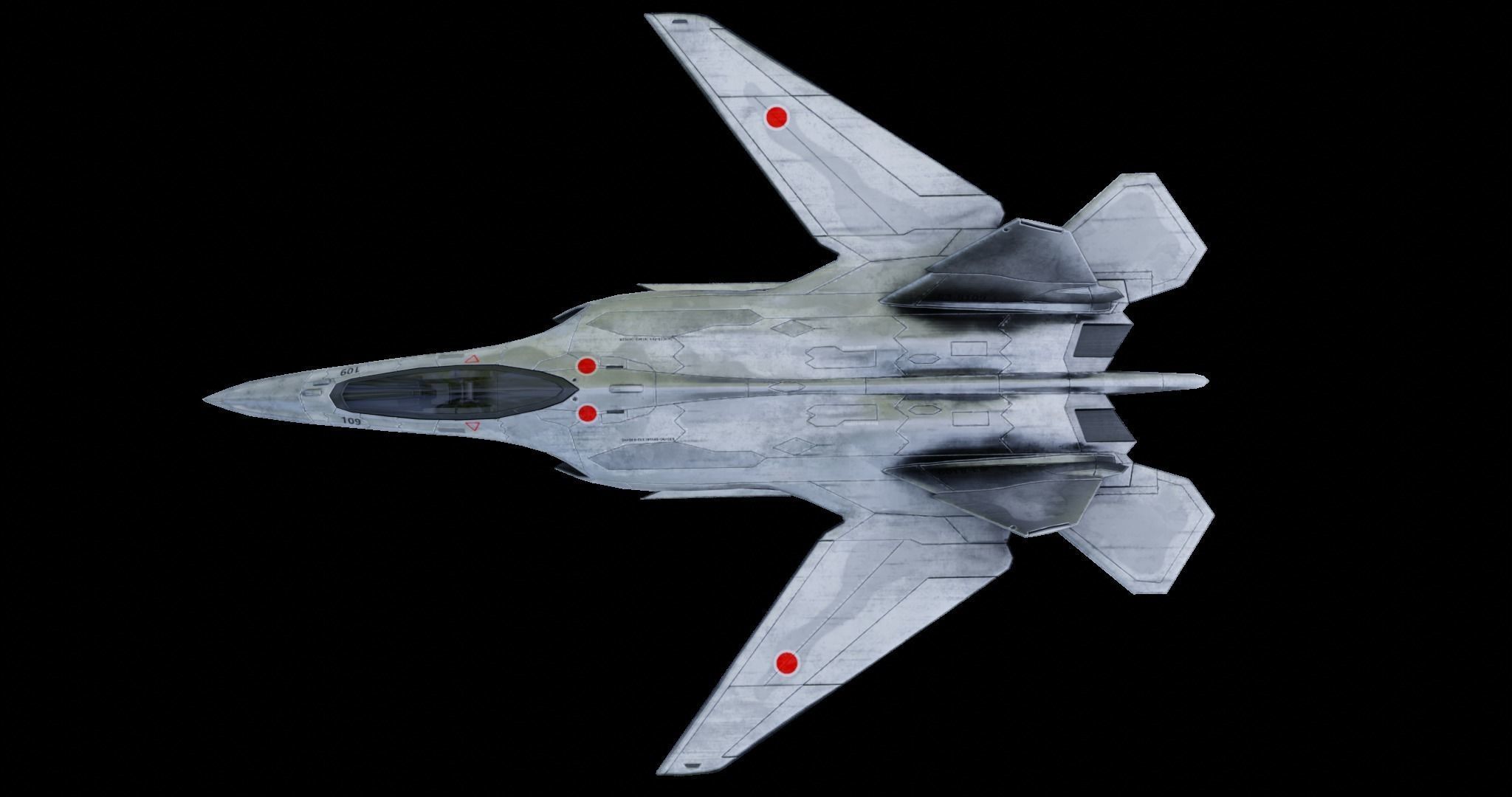 3D model F7-japanese concept fighter jet VR / AR / low-poly | CGTrader