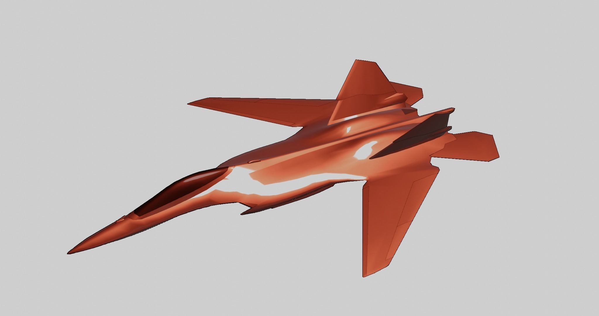 3D model F7-japanese concept fighter jet VR / AR / low-poly | CGTrader