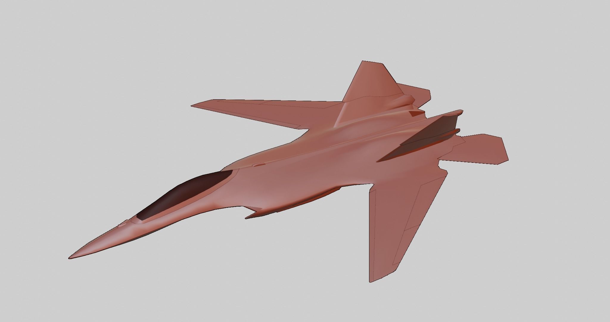 3D model F7-japanese concept fighter jet VR / AR / low-poly | CGTrader