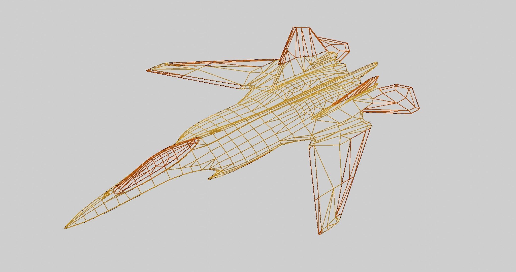 3D model F7-japanese concept fighter jet VR / AR / low-poly | CGTrader