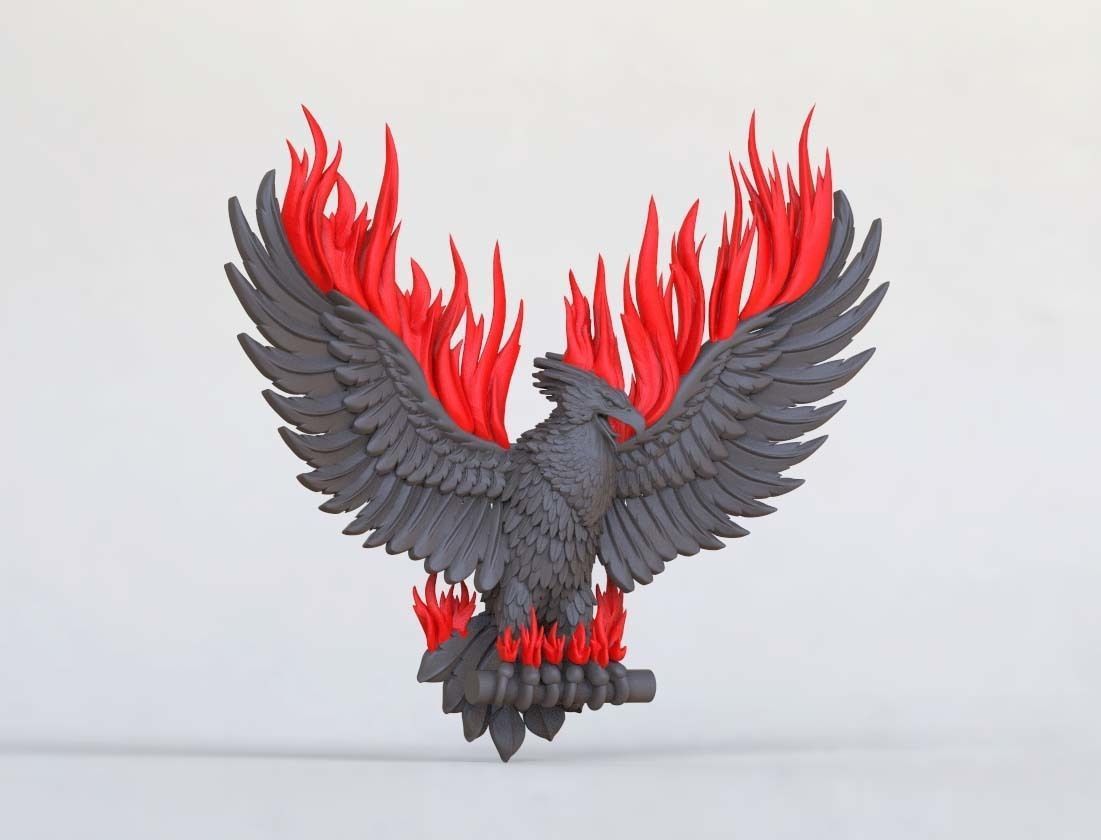 phoenix 3D model 3D printable | CGTrader