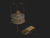 3D model old lamp and matchbox with pbr textures VR / AR / low-poly ...