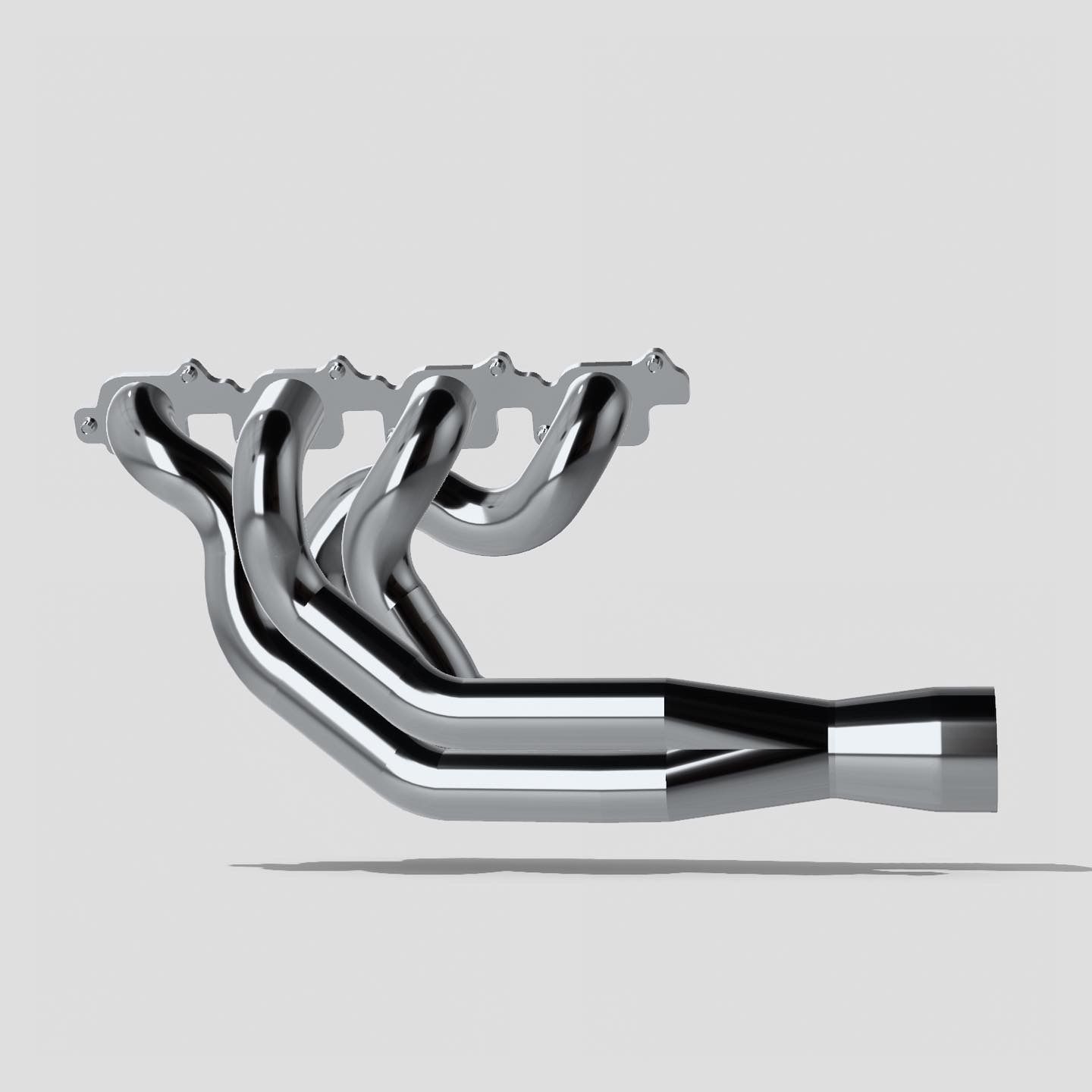 Header 4 into 1 Equal Length with Pro Stock Collector 3D model 3D ...