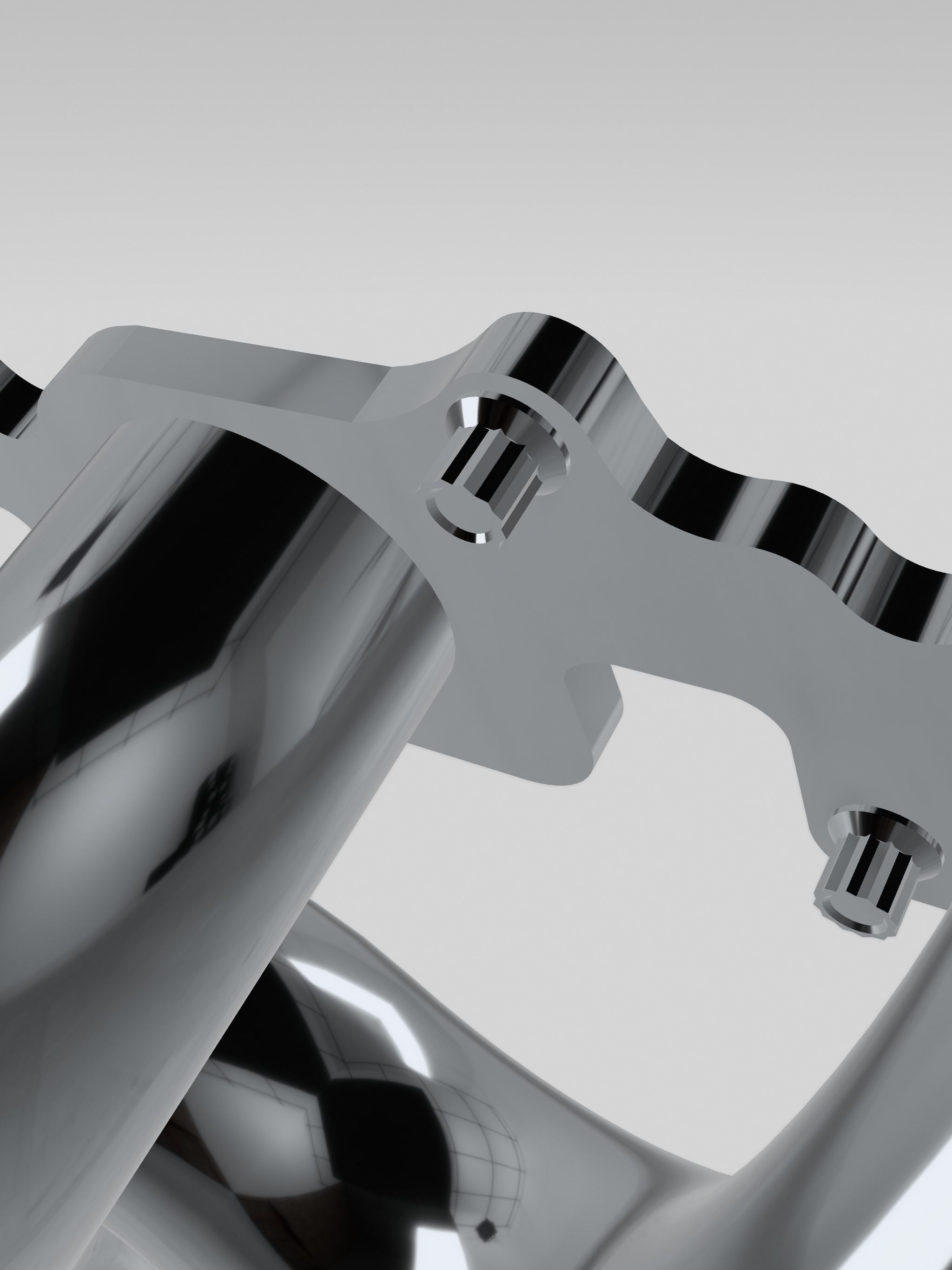 Header 4 into 1 Equal Length with Pro Stock Collector 3D model 3D ...