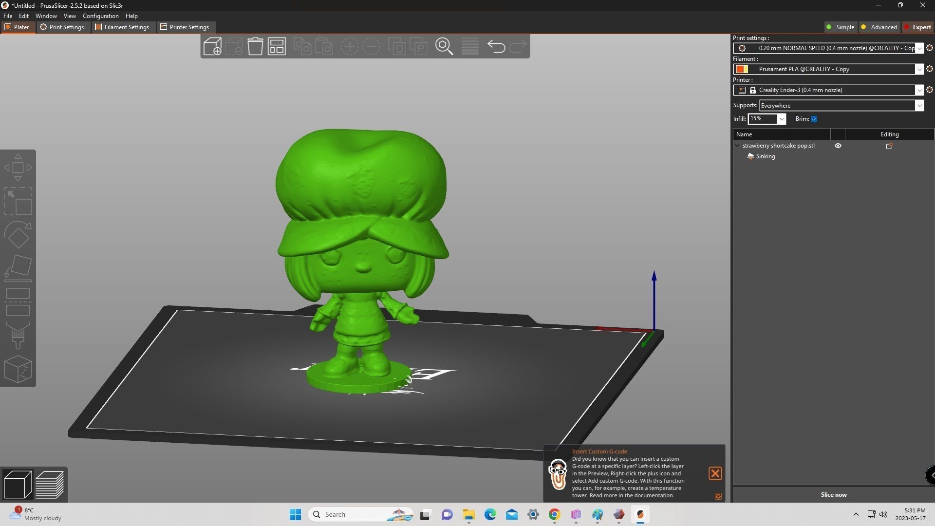 strawberry shortcake pop 3D model 3D printable | CGTrader