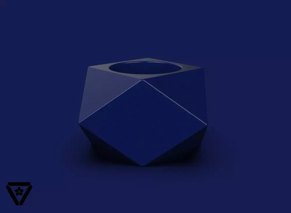 102 Random Geometry Rectangle Planter Pot V1 Kiyoshi 3D model 3D ...
