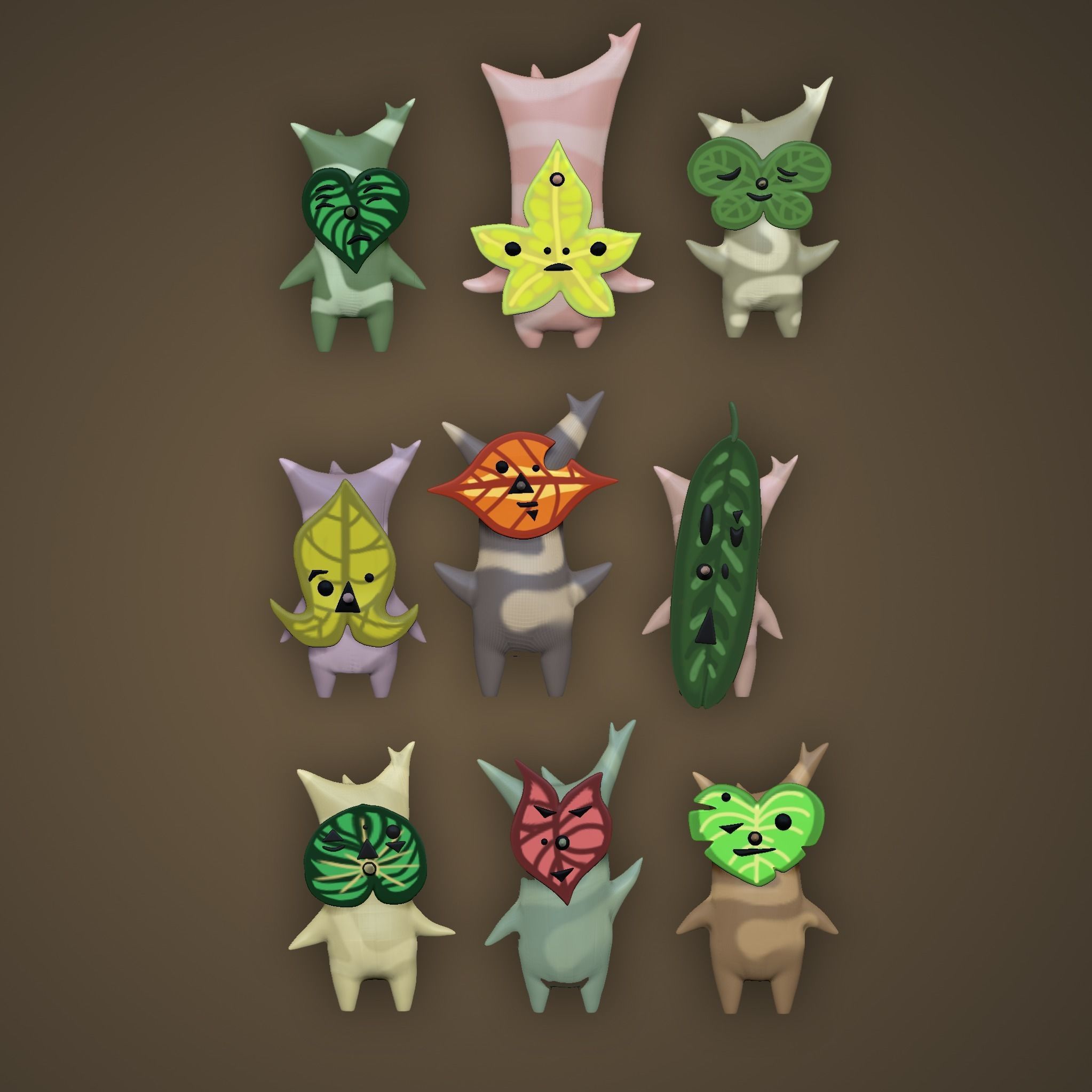 Koroks mini figures 3D model 3D printable | CGTrader
