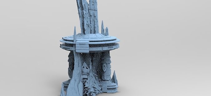 Mars Base Droid Relay Dome Rocks 2 3D model | CGTrader
