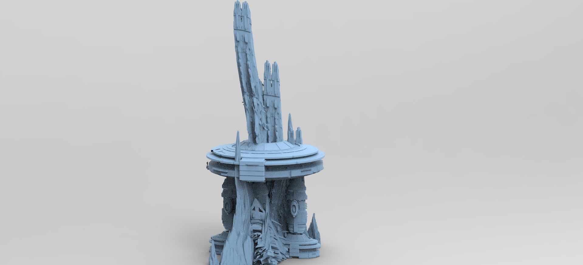 Mars Base Droid Relay Dome Rocks 2 3D model | CGTrader