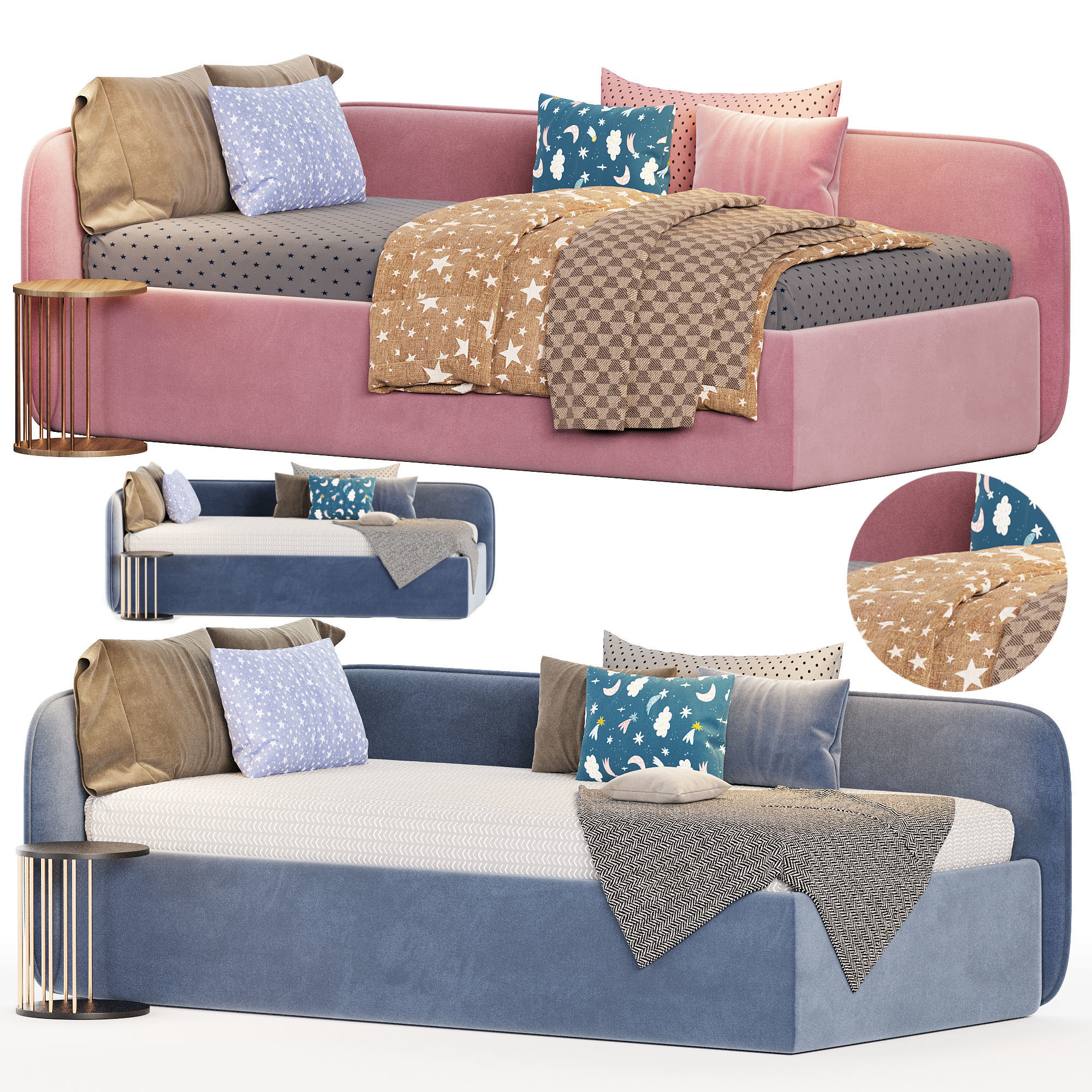 Weeny kids bed 3D model | CGTrader