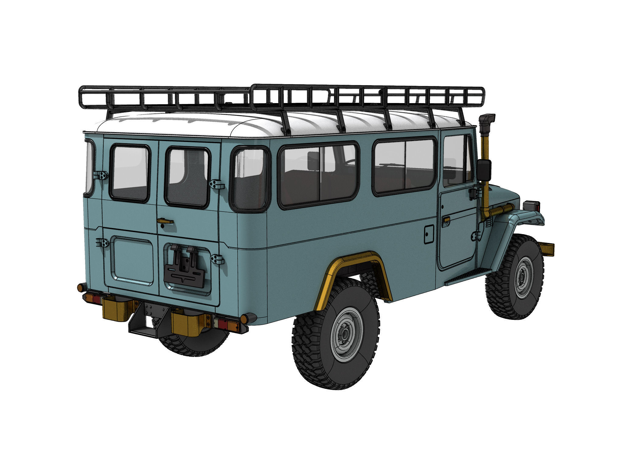 TOYOTA LAND CRUISER FJ45 TROOPY 3D PRINT RC BODY STL FILE 3D model 3D ...