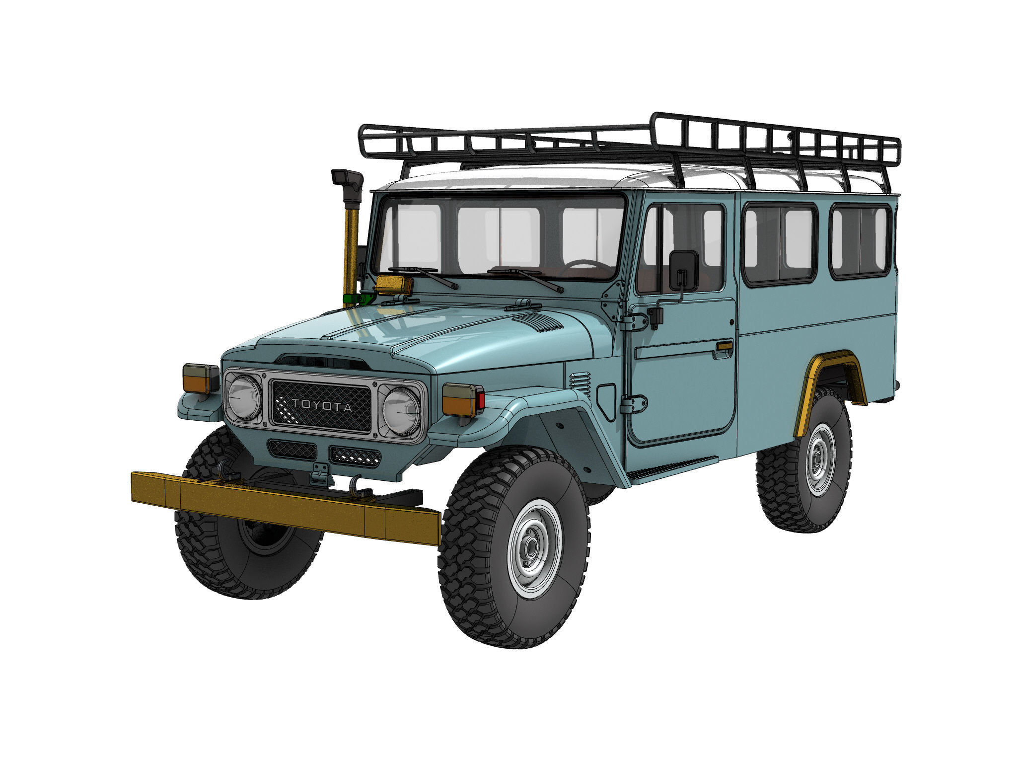 TOYOTA LAND CRUISER FJ45 TROOPY 3D PRINT RC BODY STL FILE 3D model 3D ...