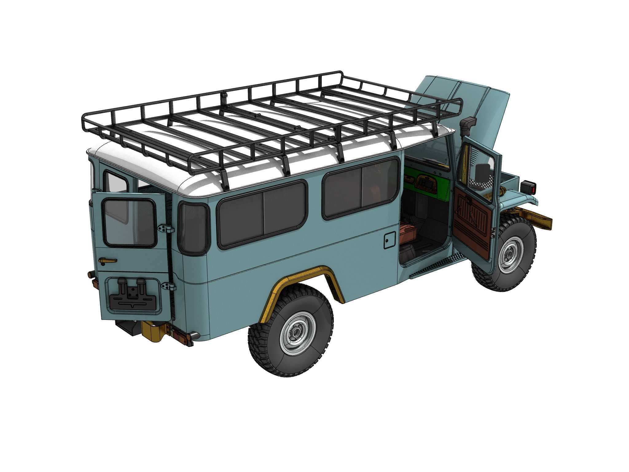 TOYOTA LAND CRUISER FJ45 TROOPY 3D PRINT RC BODY STL FILE 3D model 3D ...