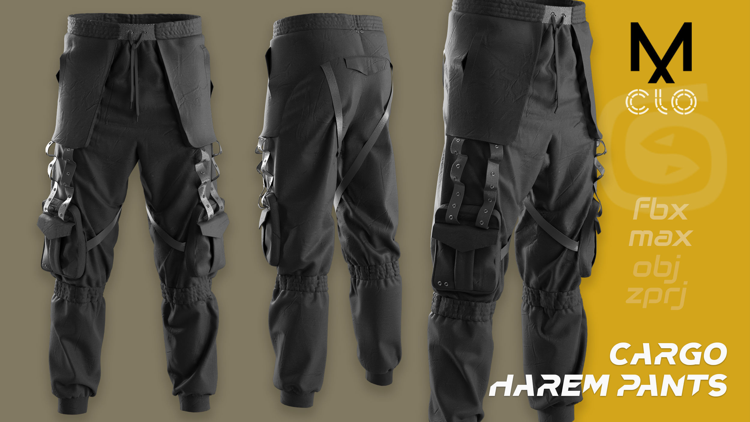 Mens Street outfit Gang Style 3D model | CGTrader