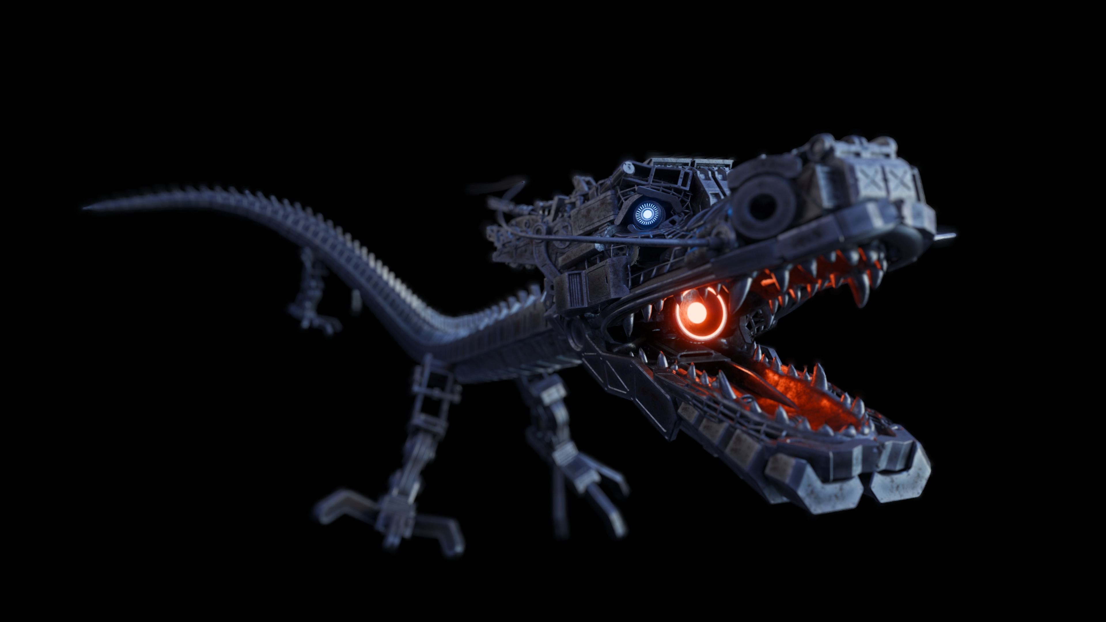 Cyborg Dragon free 3D model animated rigged | CGTrader