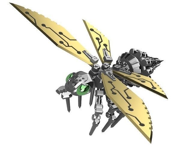 original mechanical wasp twin hornet 3d models 3D model 3D printable ...