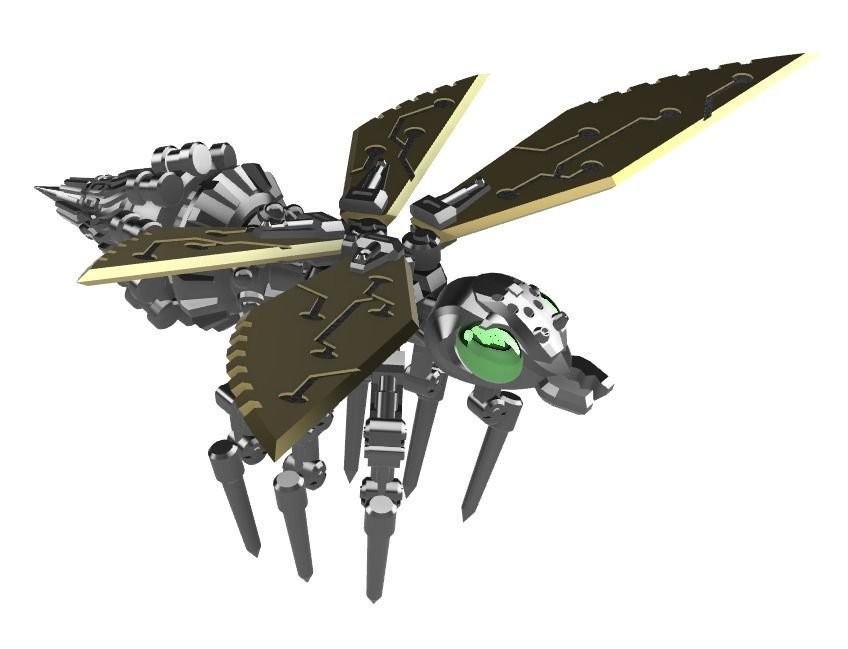 original mechanical wasp twin hornet 3d models 3D model 3D printable ...