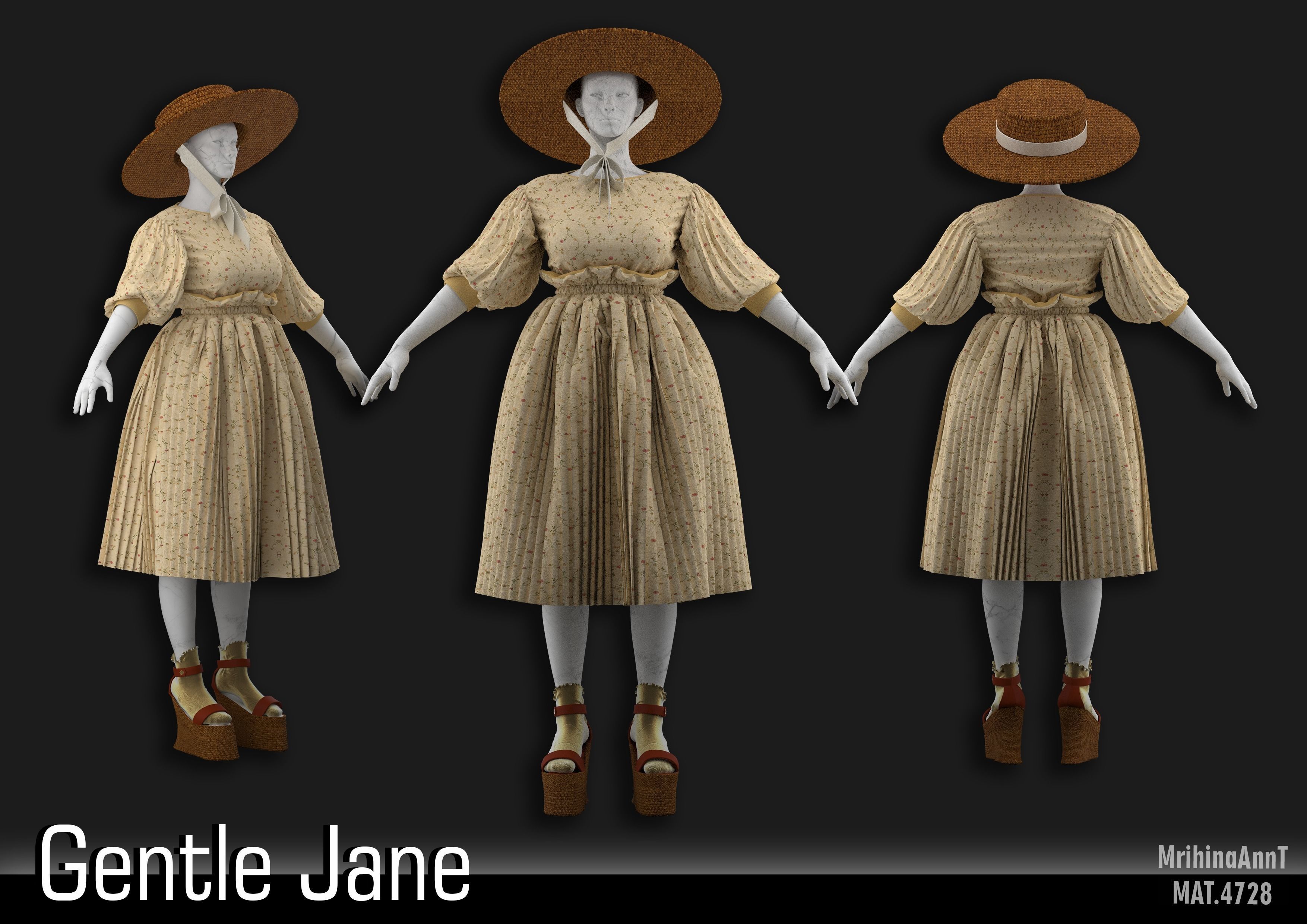 Gentle Jane 3D model | CGTrader