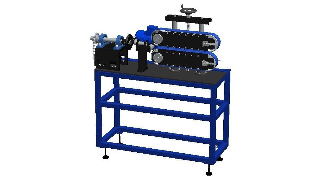 Spiral Wrap Cable Feeding and Cutting Machine 3D model rigged | CGTrader