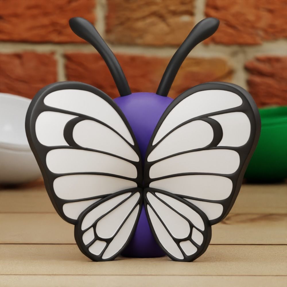 BUTTERFREE 3 DIFF MODELS CHIBI PRINT IN PLACE NO SUPPORTS 3D model 3D ...