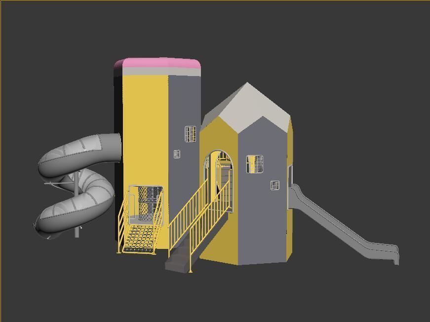Pencil slide combination 3D model | CGTrader