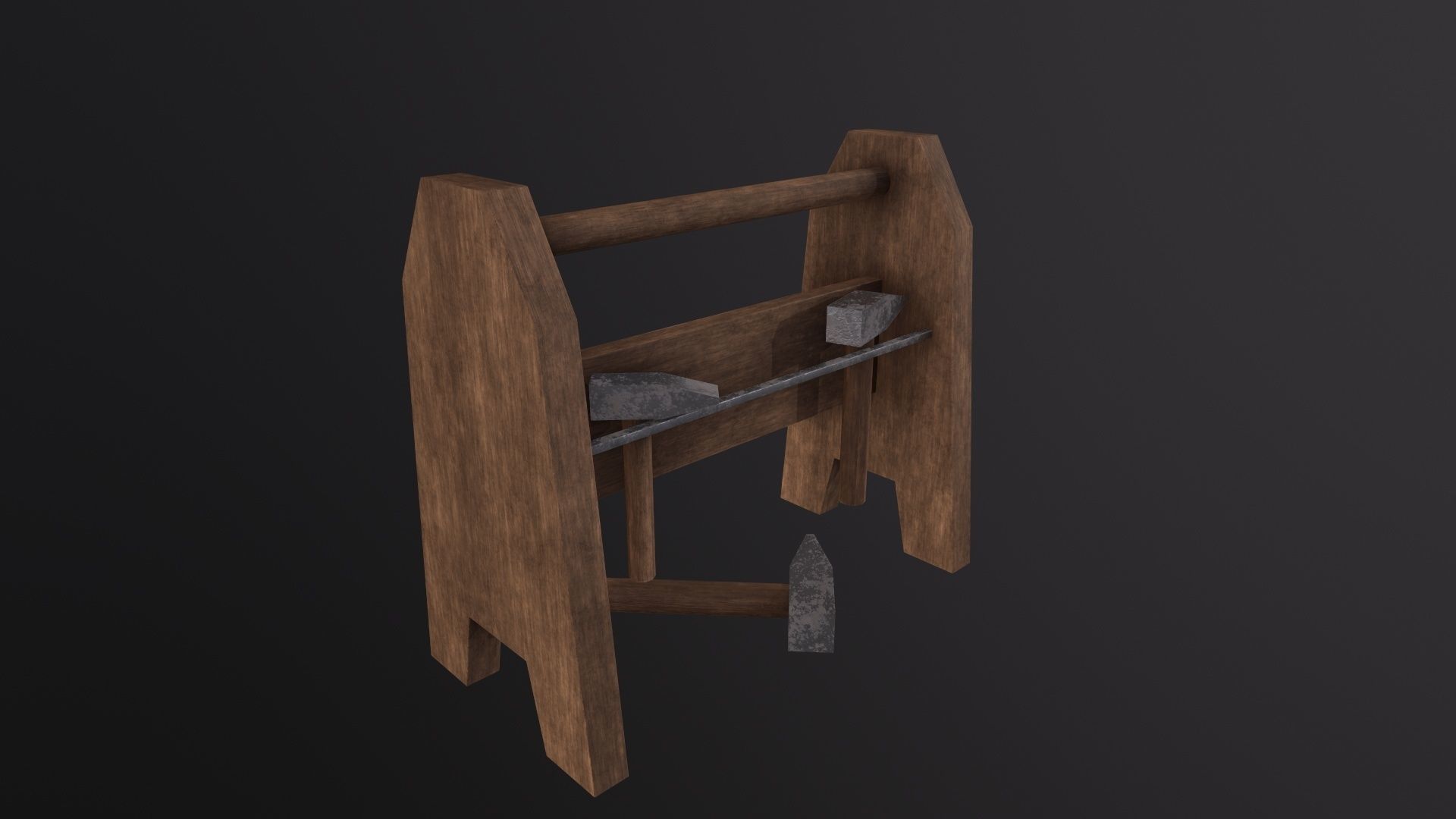 3D model Blacksmith Tool Rack 3D Model VR / AR / low-poly | CGTrader
