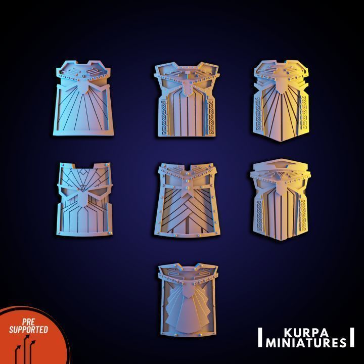 DWARF TOWER SHIELDS 3D model 3D printable | CGTrader