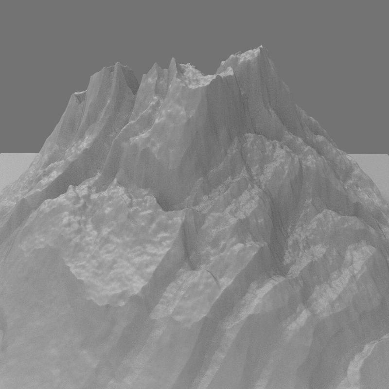 Volcano Landscape 3D model 3D printable | CGTrader