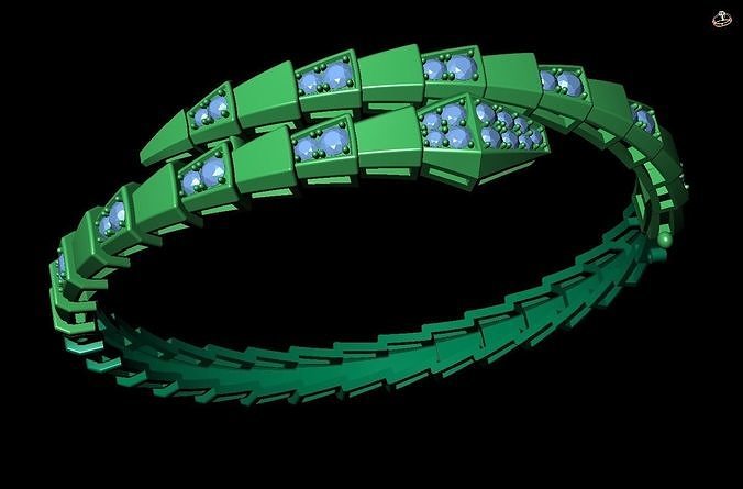 bangle bracelet 3D model 3D printable | CGTrader