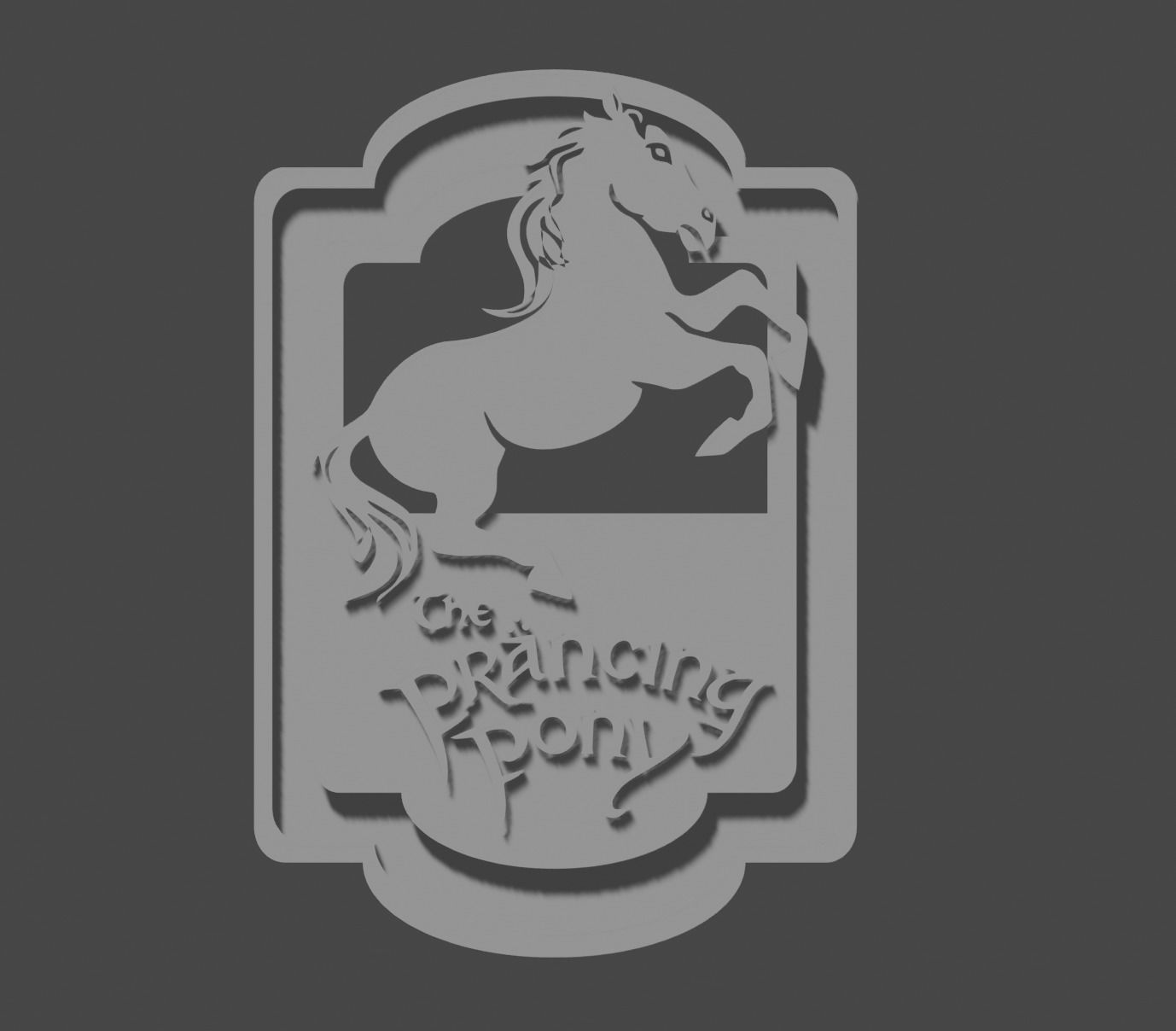 The Prancing Pony sign - LotR 3D model 3D printable | CGTrader