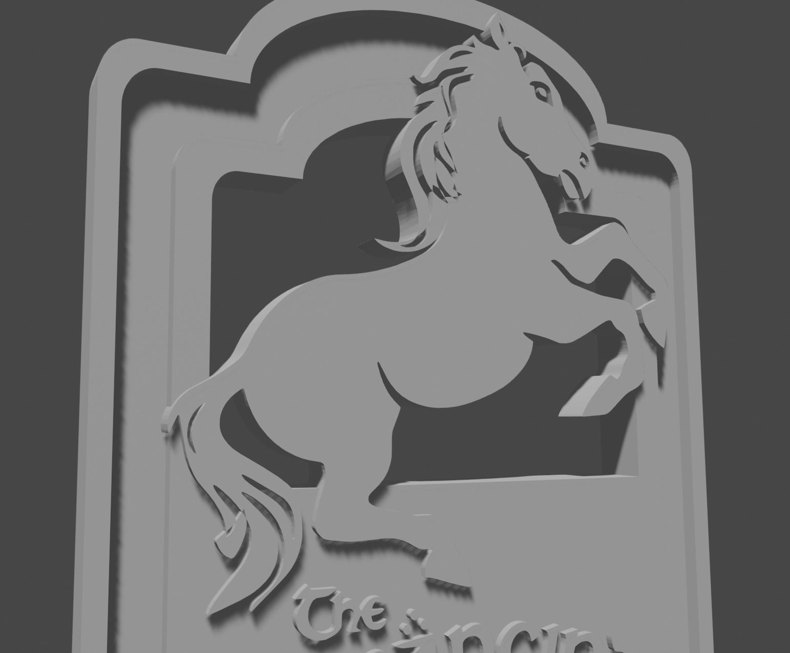The Prancing Pony sign - LotR 3D model 3D printable | CGTrader