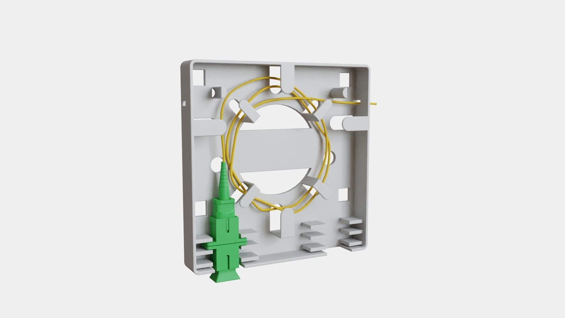 Fiber optic line termination box 3D model | CGTrader