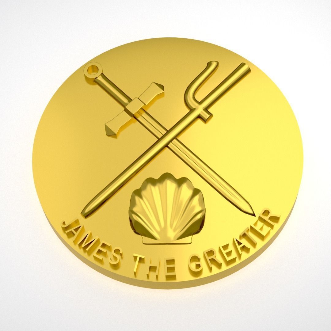 Symbols of the Apostles - JAMES THE GREATER 3D model | CGTrader
