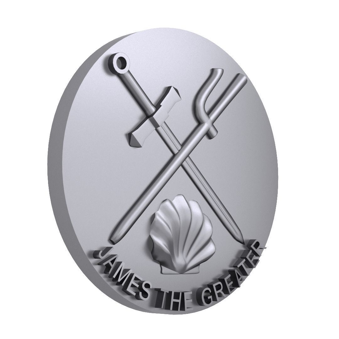 Symbols of the Apostles - JAMES THE GREATER 3D model | CGTrader