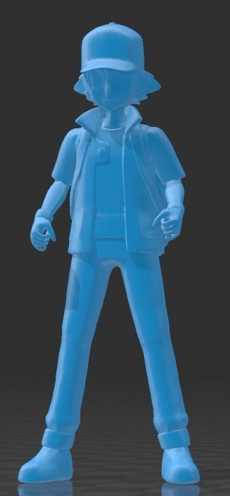 ash ketchum pokemon trainer 3D model 3D printable | CGTrader