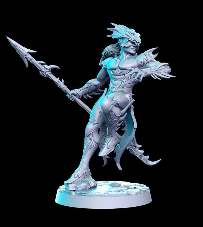 Kain Highwind Final Fantasy 32mm Pre-supported 3D model 3D printable ...