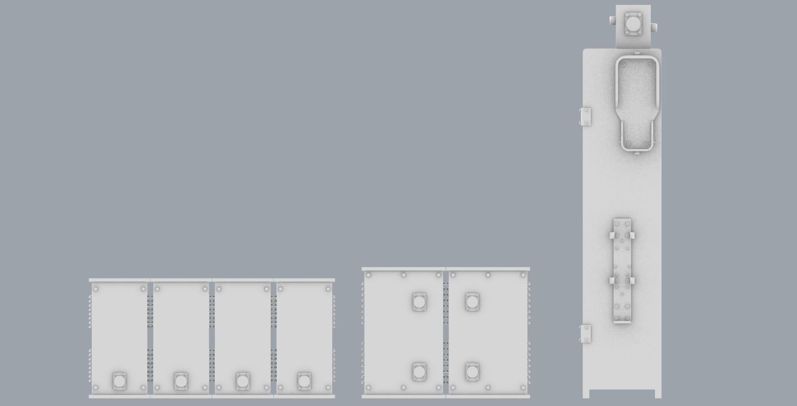 PM Storage Cabinet Set 3D model 3D printable | CGTrader