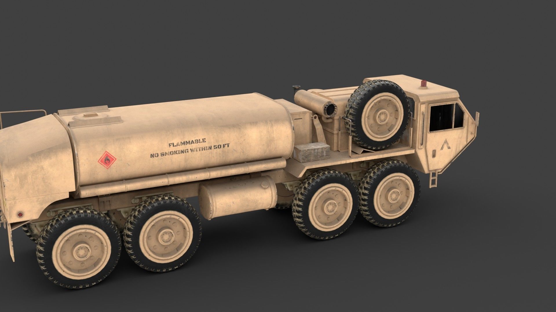 Oshkosh HEMTT A2 M977 Diesel truck 3D model | CGTrader