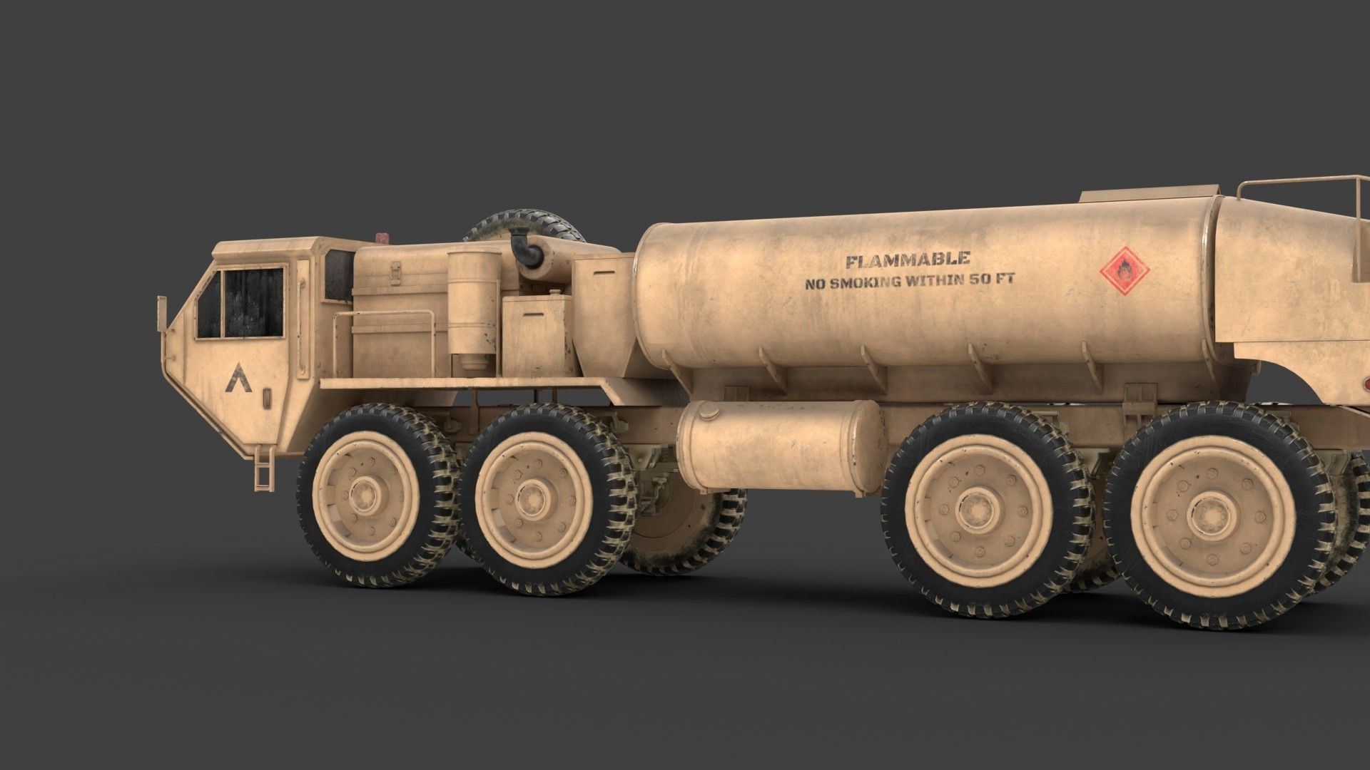 Oshkosh HEMTT A2 M977 Diesel truck 3D model | CGTrader
