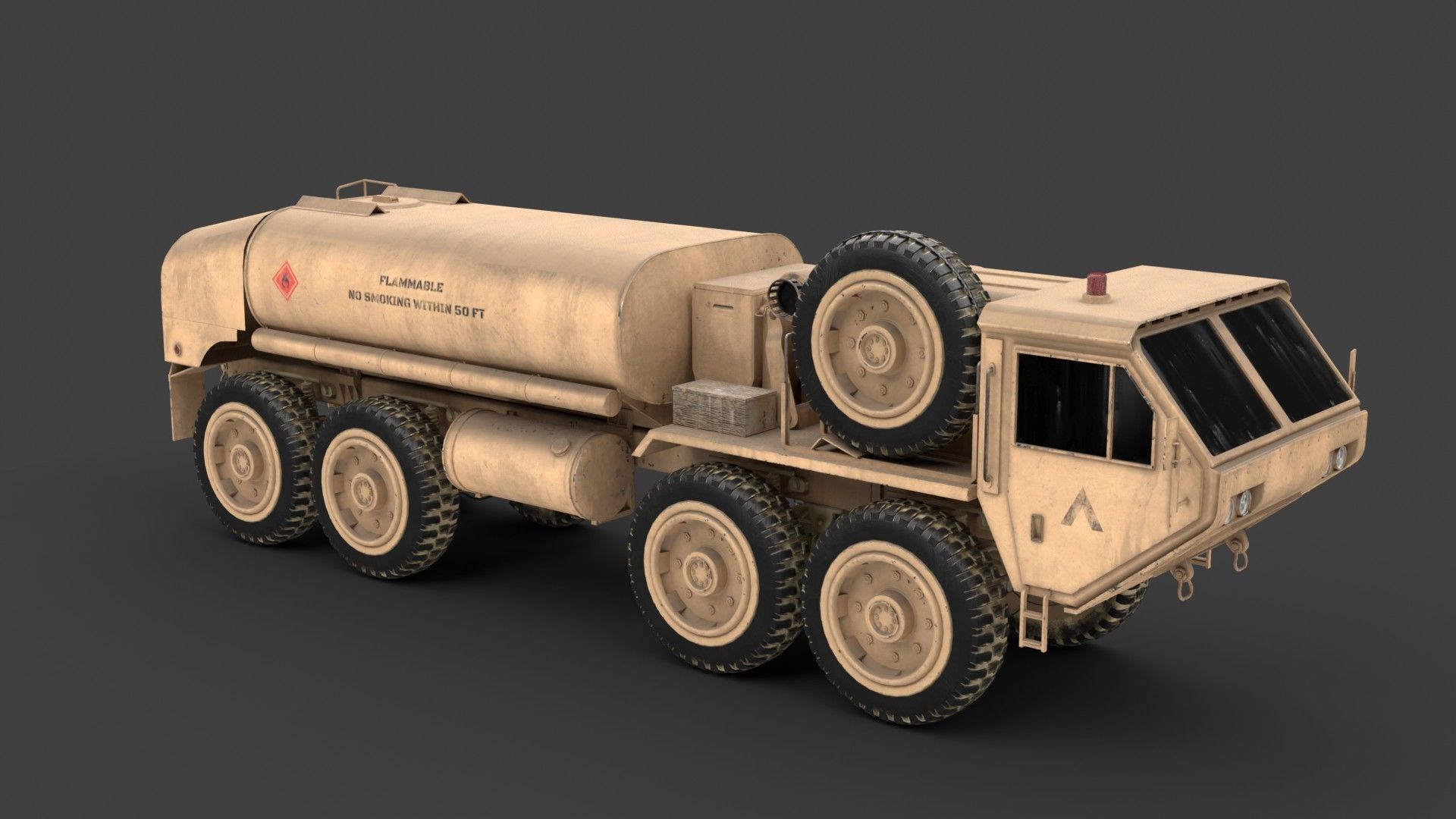 Oshkosh HEMTT A2 M977 Diesel truck 3D model | CGTrader