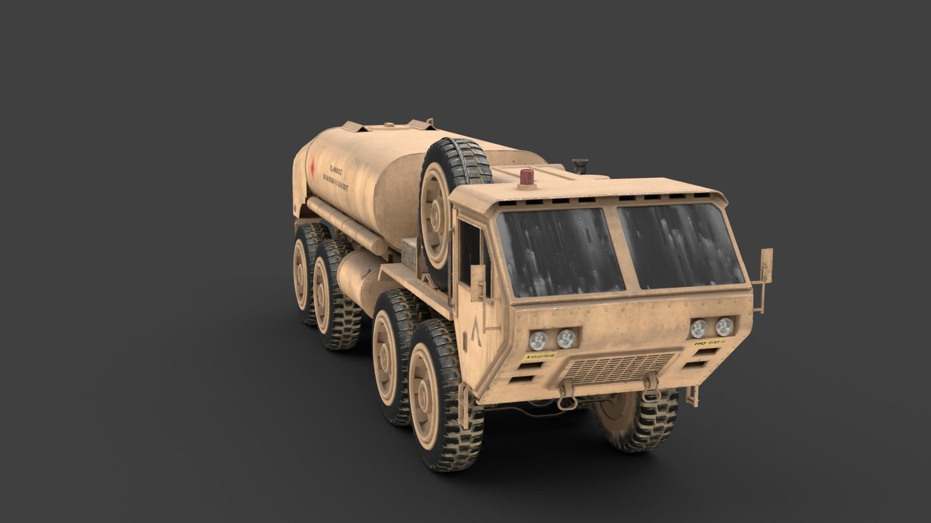 Oshkosh HEMTT A2 M977 Diesel truck 3D model | CGTrader