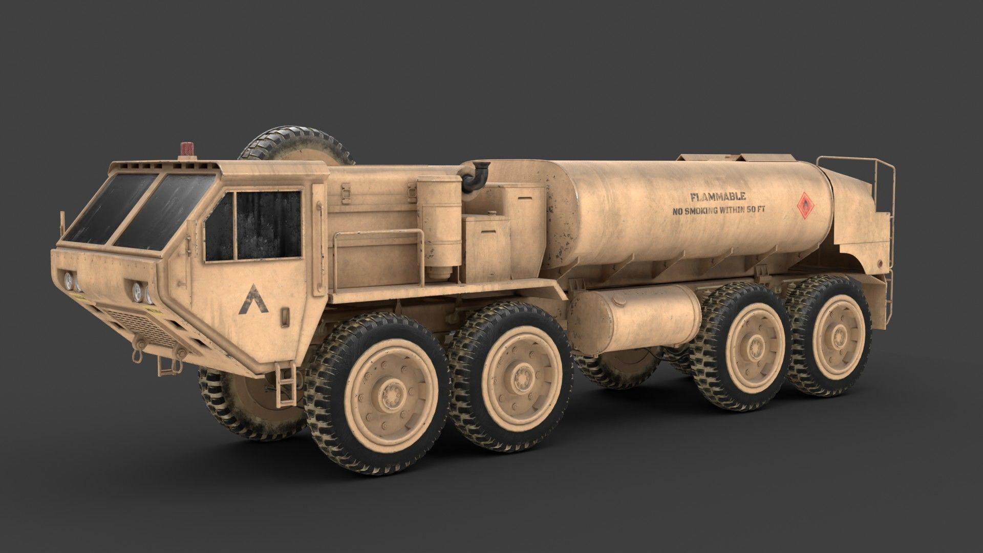 Oshkosh HEMTT A2 M977 Diesel truck 3D model | CGTrader