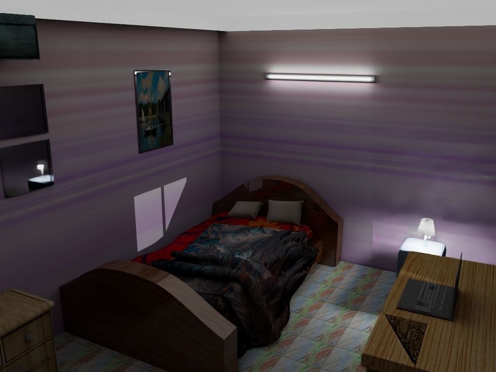 1 BHK flat 3D Model 3D model | CGTrader