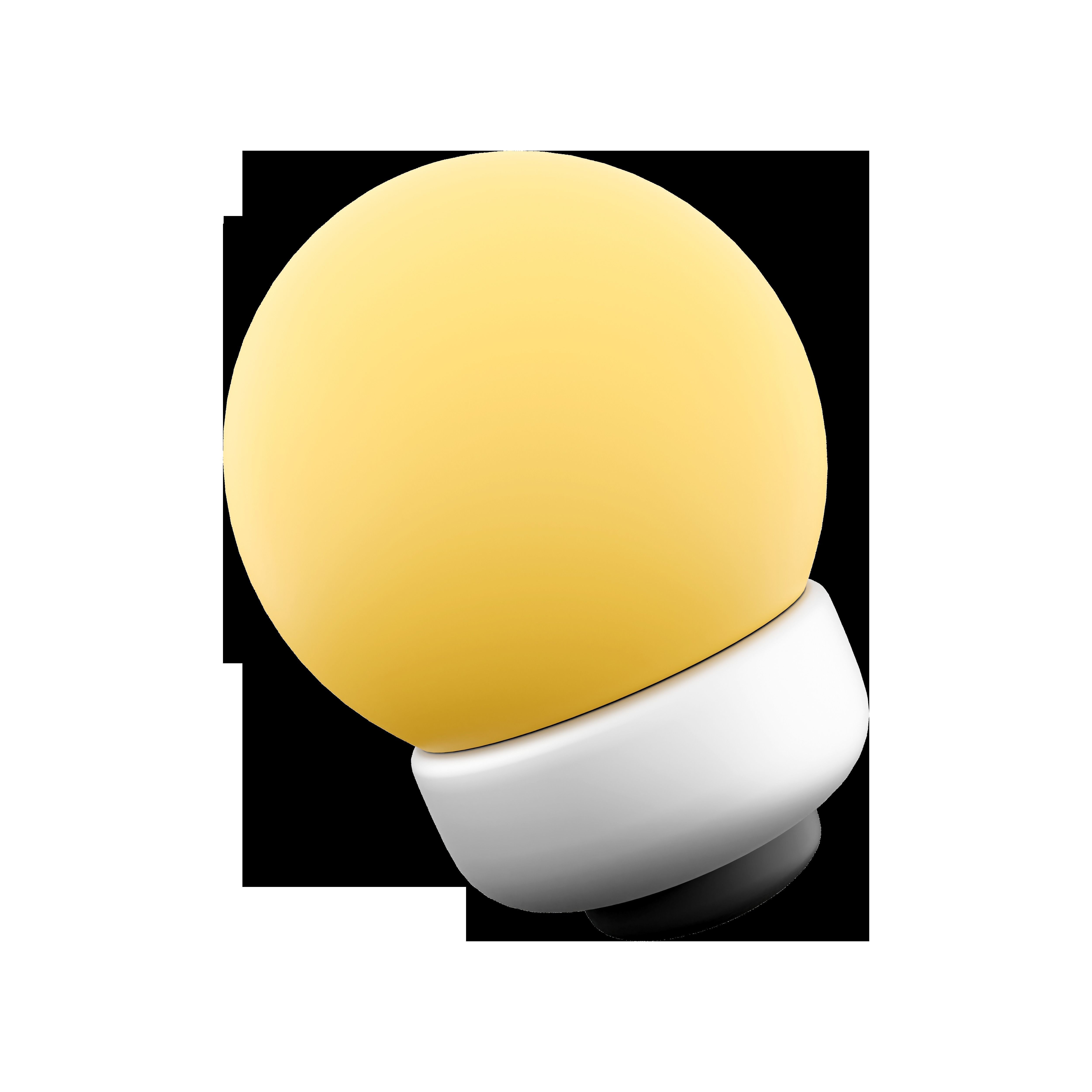 3d cartoon style minimal yellow light bulb icon 3D model | CGTrader