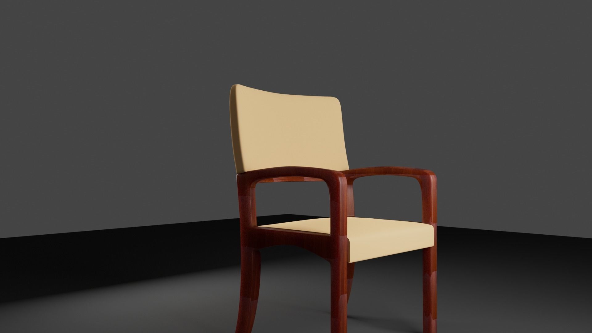 simple chair animated free 3D model animated | CGTrader