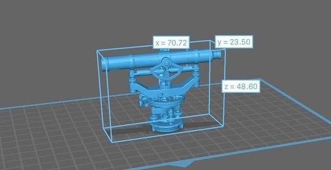Telescopic Alidade and Tripod 3D model 3D printable | CGTrader
