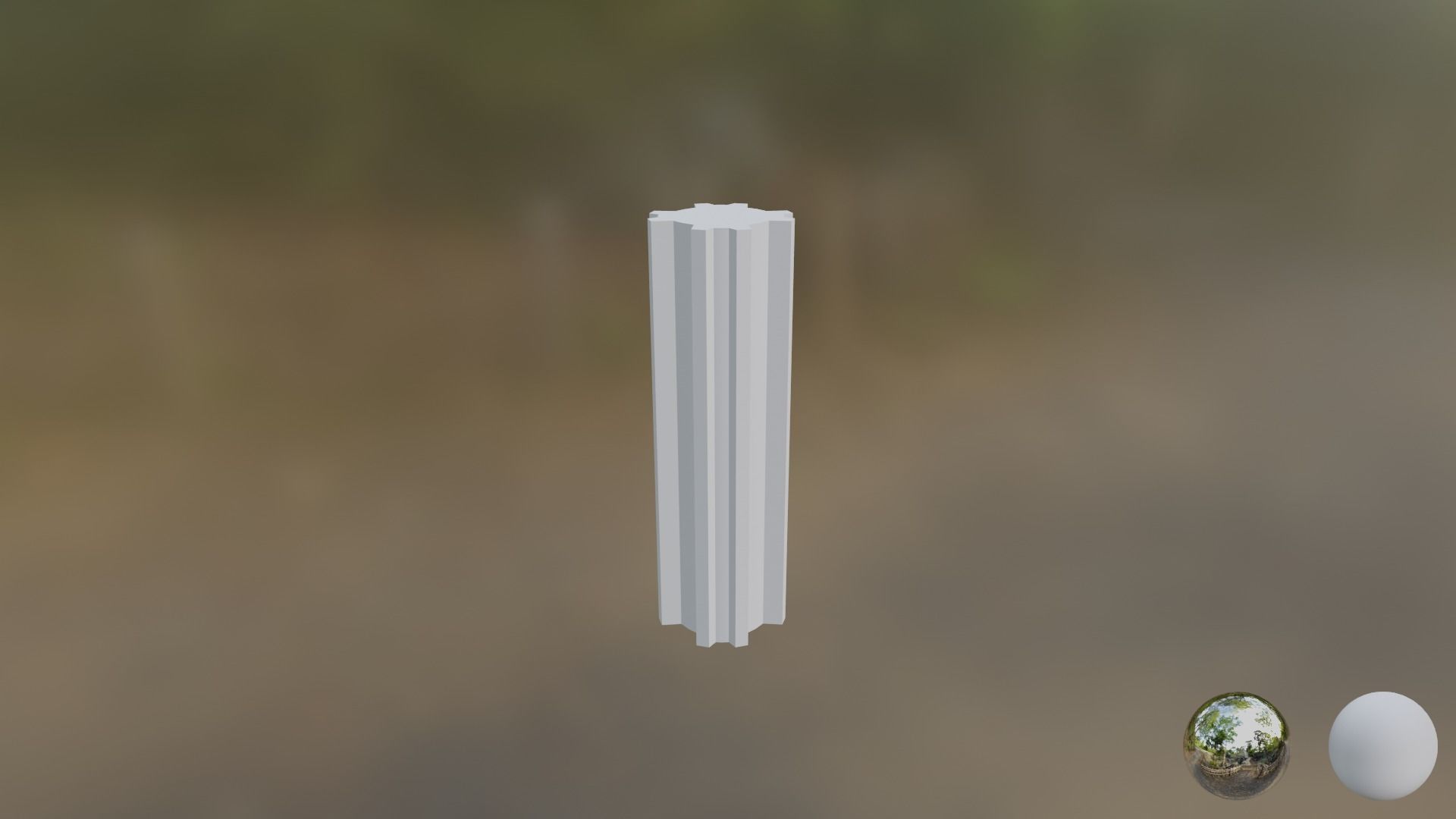 3D model Simple Abstract Column VR / AR / low-poly | CGTrader