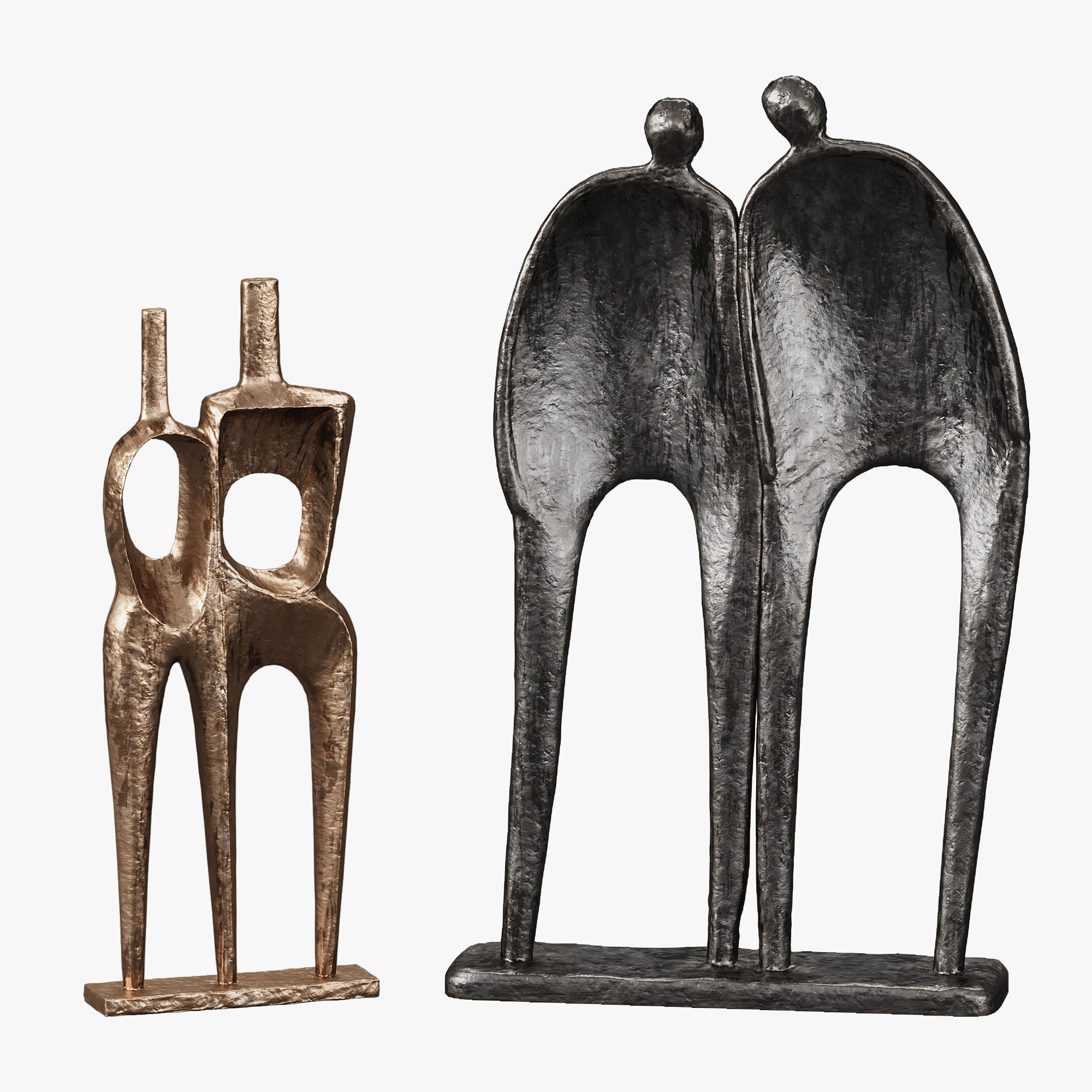 Decorative Set Metal-People 3D model rigged | CGTrader